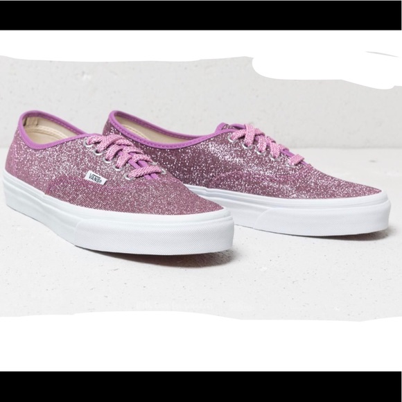 Vans | Shoes | Vans Glitter Pink And White Sneakers | Poshmark